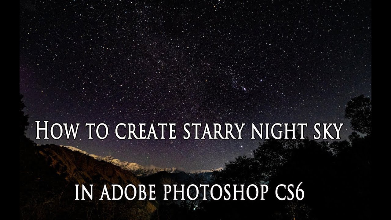 starry night effect photoshop | how to create starry effect in adobe ...