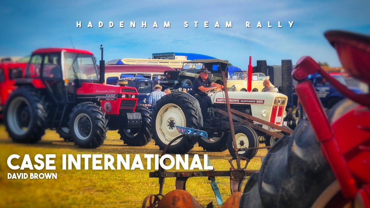CASE 1594 & David Brown 990 - Haddenham Steam Rally 2025 - YouTube
