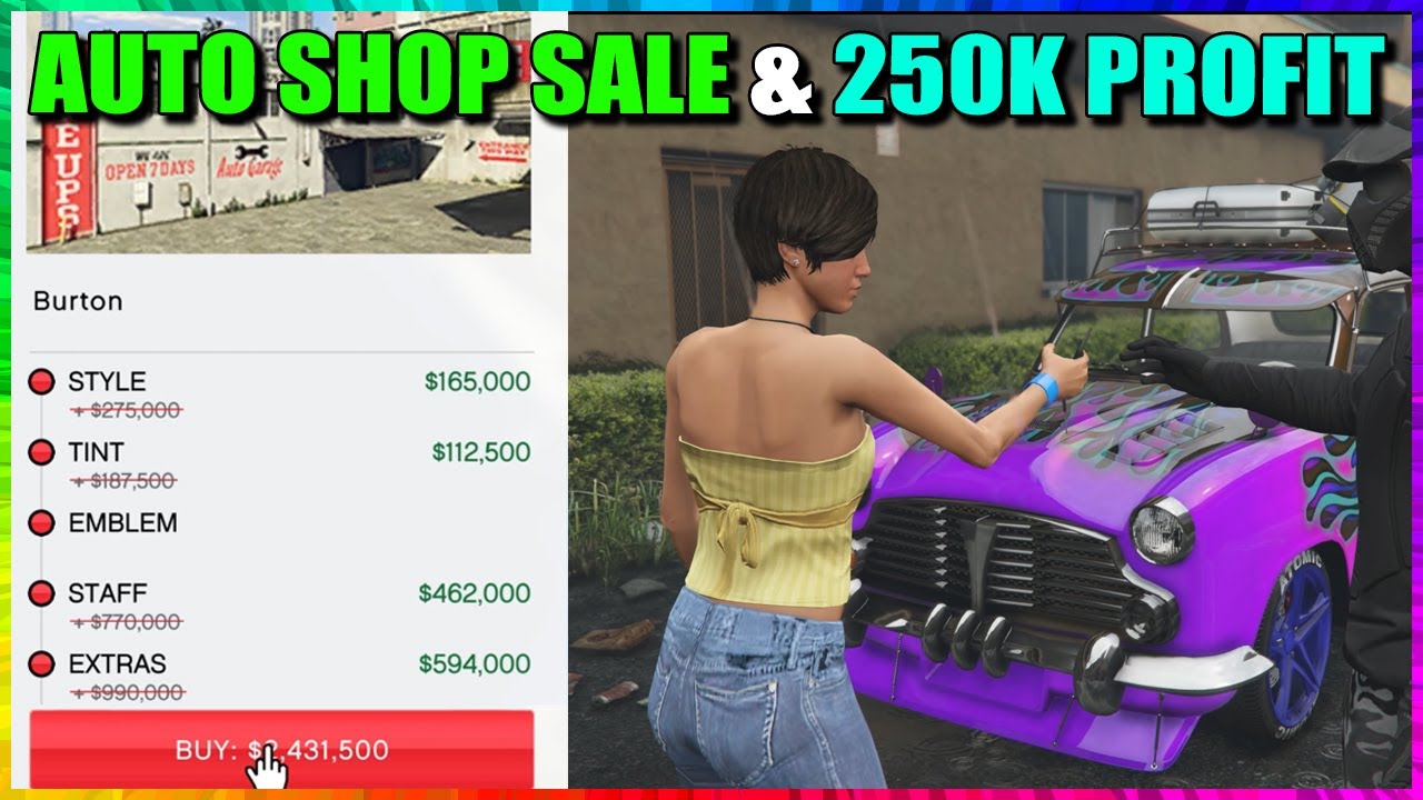 How To Unlock The LS Customs Coveralls $ Auto Shop 40% Discounts | GTA ...