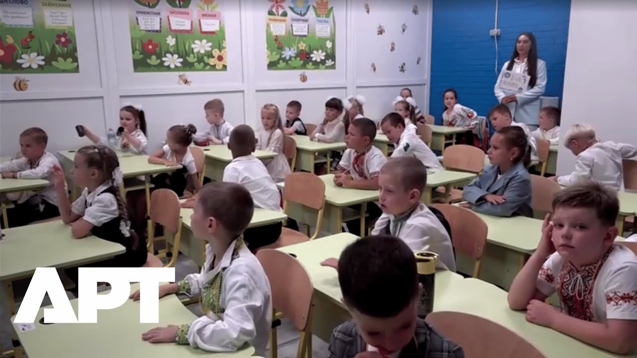 First Day Back to School in Kharkiv: Underground Classrooms Keep ...