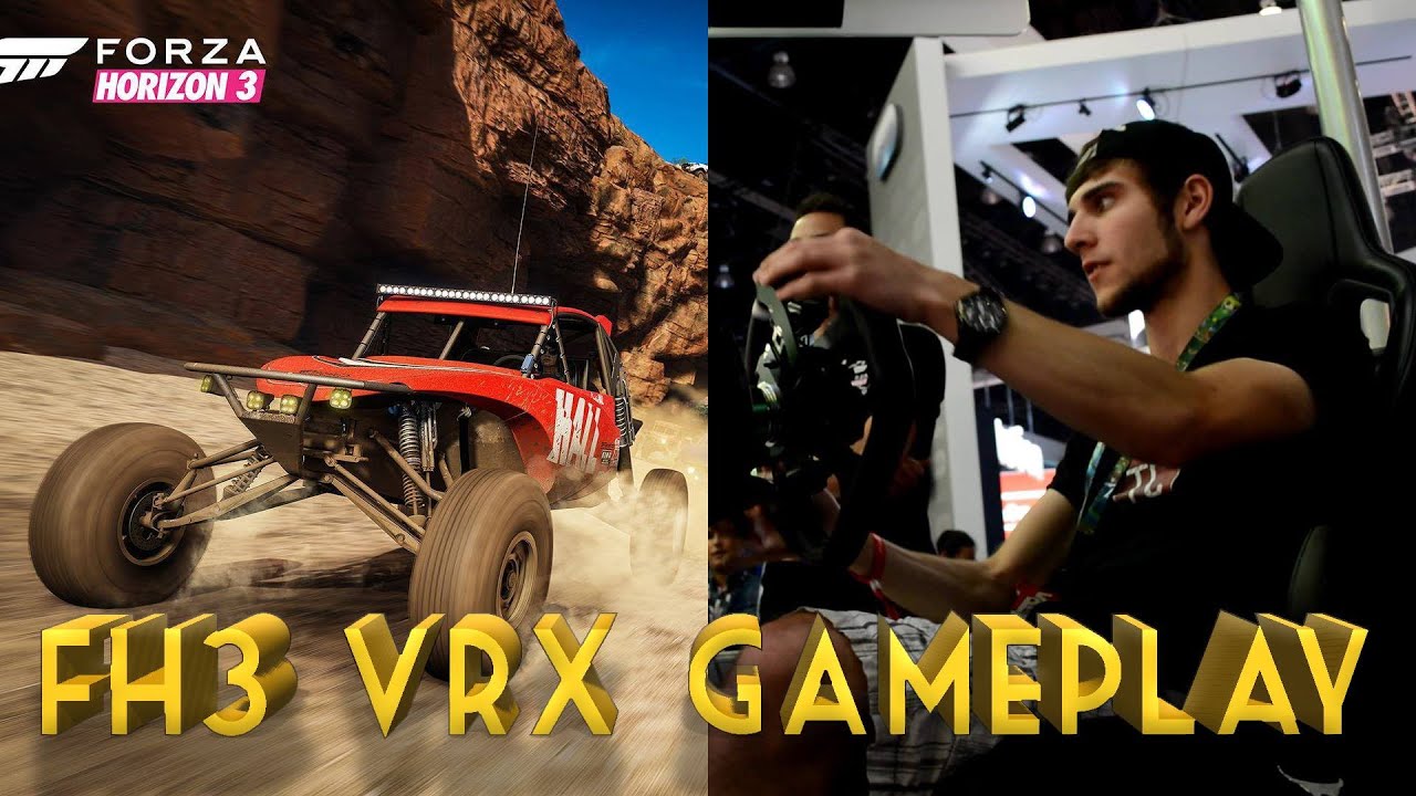 FORZA HORIZON 3 FULL GAMEPLAY On VRX SIMULATION RIG! OFF-ROADING, BEACH ...