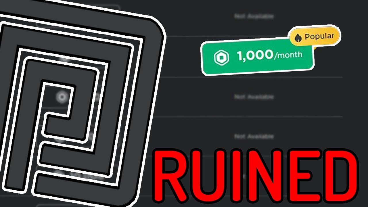 Roblox just RUINED premium! - YouTube