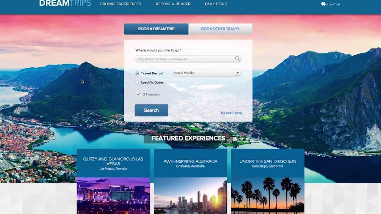 DreamTrips Coffee Shop Talks - DreamTrips.com Website Tour - YouTube
