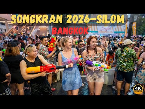 Ultimate Songkran Experience 2026 💦 Day 1 Silom Road Bangkok POV