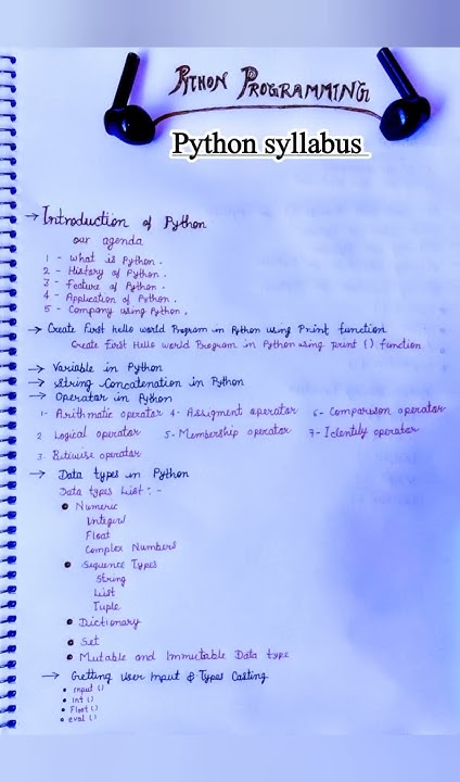 Python Syllabus Python For Beginners Python Tutorial Python 