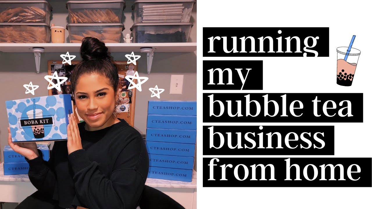 RUNNING A BUBBLE TEA BUSINESS AT HOME | Prep and Package Orders With Me ...