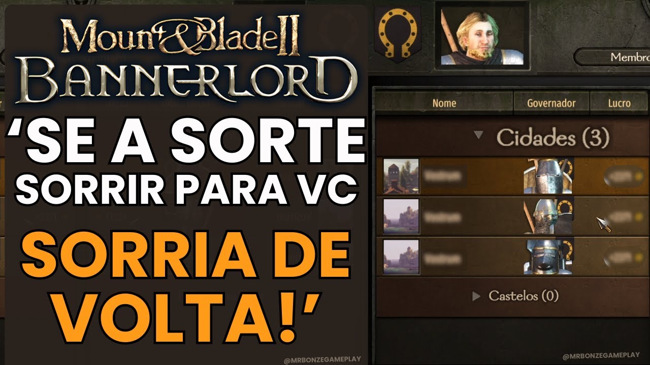 QUANDO A SORTE VIRA IMPÉRIO: Duas Cidades em Uma Guerra | Bannerlord ...