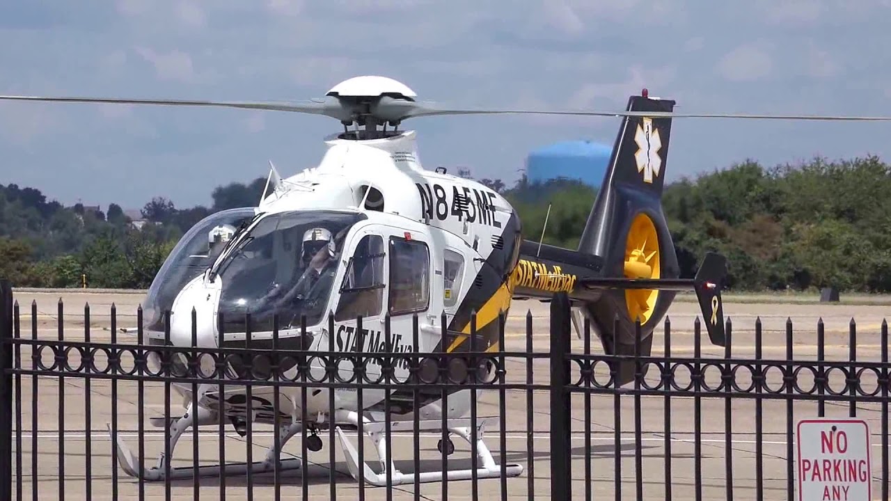 N845ME - STAT MedEvac 15 Taking Off - YouTube