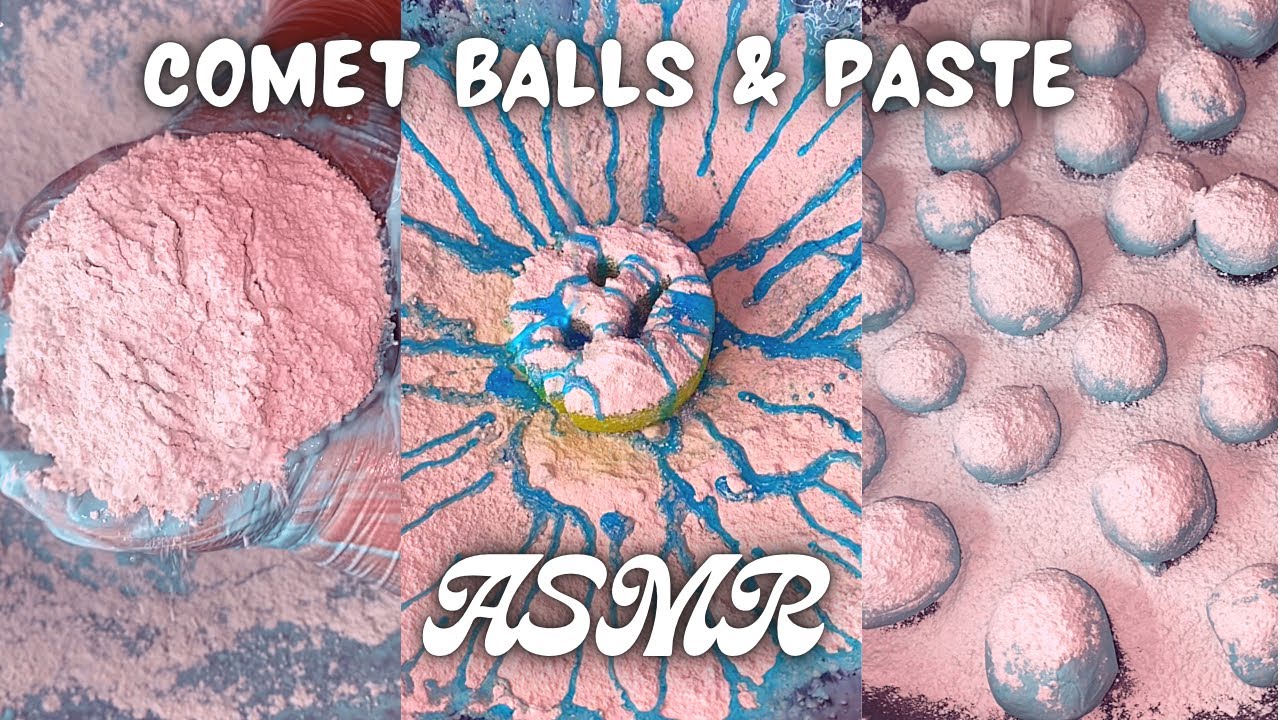 ASMR💙Making Comet Balls & Paste💙 - YouTube