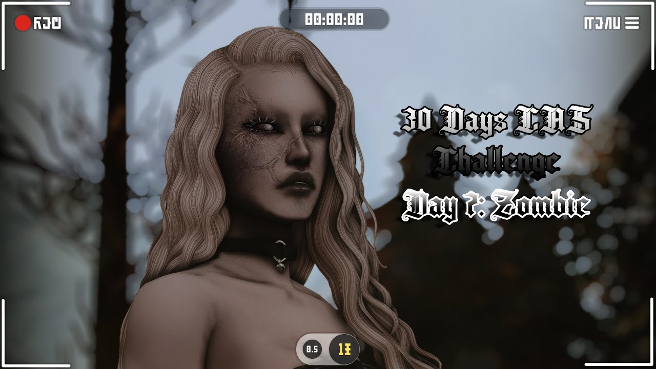 30 Days Cas Challenge Day 7 Зомби 30 Дней Кас Создание персонажа Cas Sims 4 Youtube
