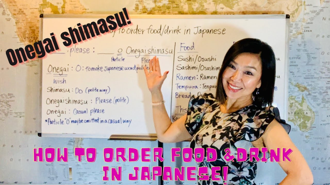 How to order food and drink in Japanese: the simplest way - YouTube