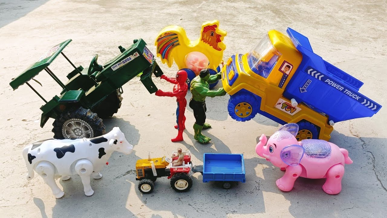 gadi wala cartoon video | toy helicopter ki video | new toys unboxing ...