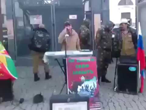 Chechen performs nasheed «Sanakhudu» in Moscow