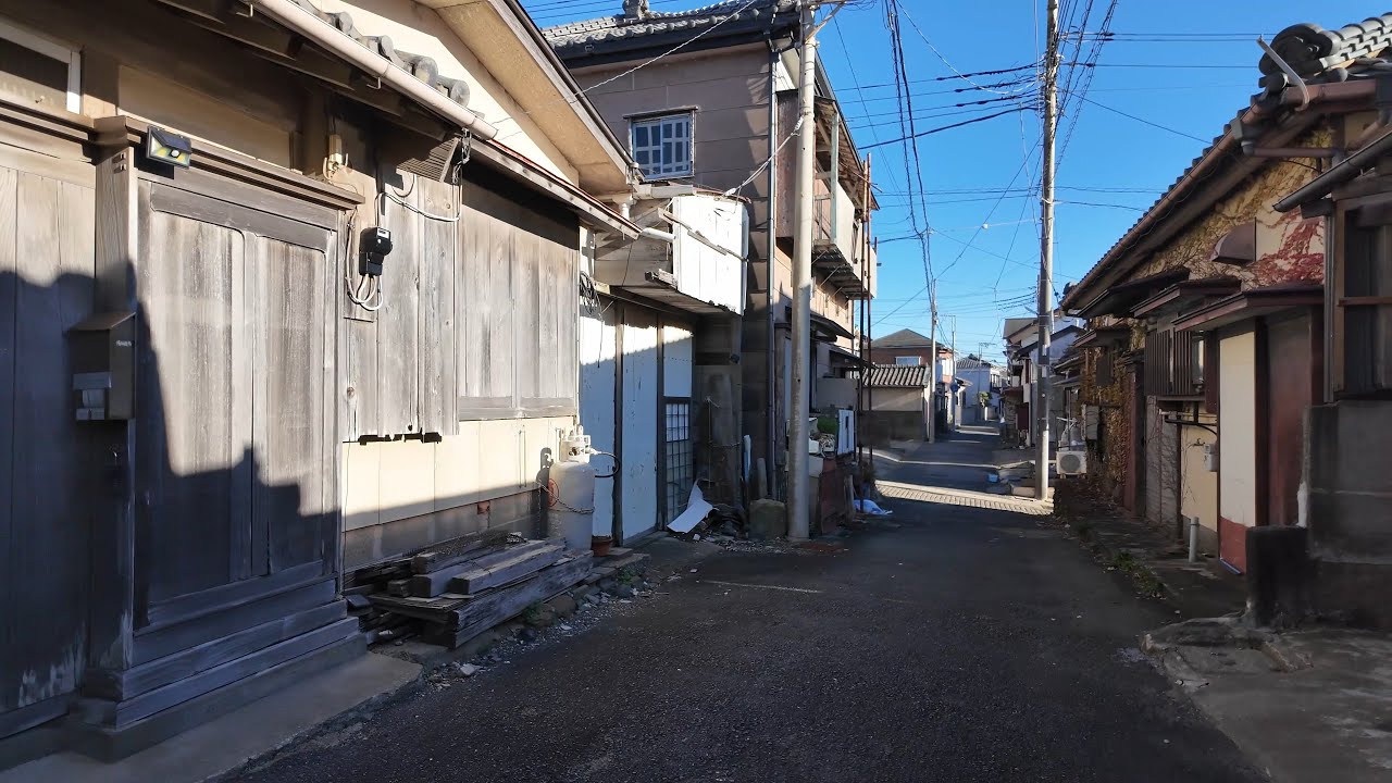 Tokawa, Chiba. port town on the Choshi Electric Railway at the far east ...