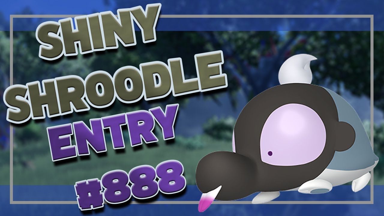 Shiny Shroodle from SV Outbreaks! Shiny Living Dex #888! - YouTube