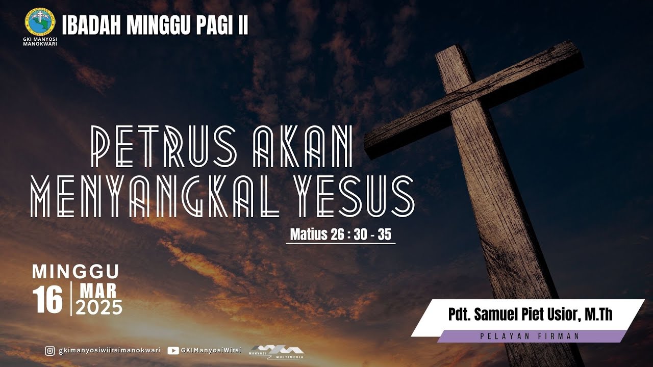 Ibadah Minggu Pagi II | Minggu Sengsara III | 16 Maret 2025 | GKI ...