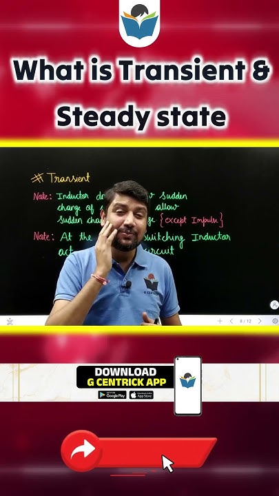 What is Transient & Steady state? | Network Theory for GATE Exam - YouTube