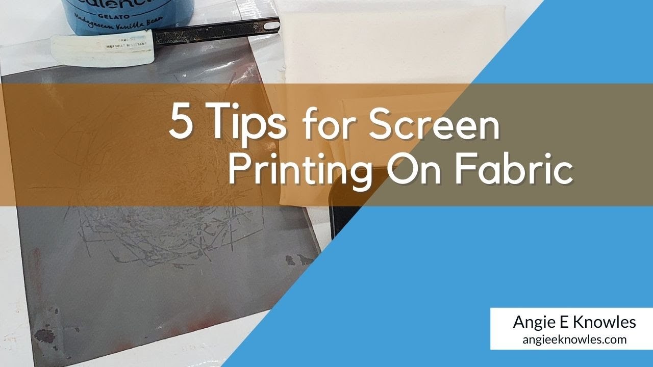 5 Tips for Screen Printing on Fabric - YouTube