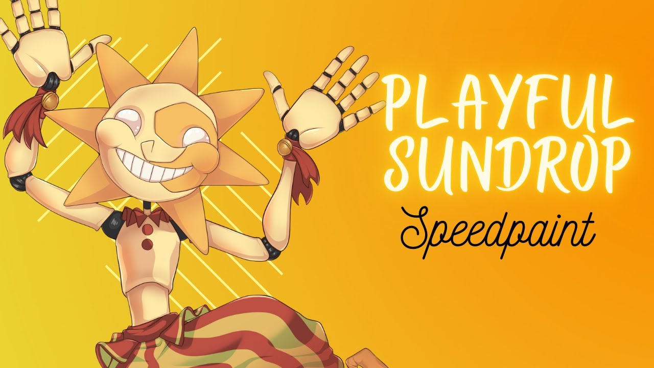 Playful Sundrop || FNAF: Security Breach Speedpaint - YouTube
