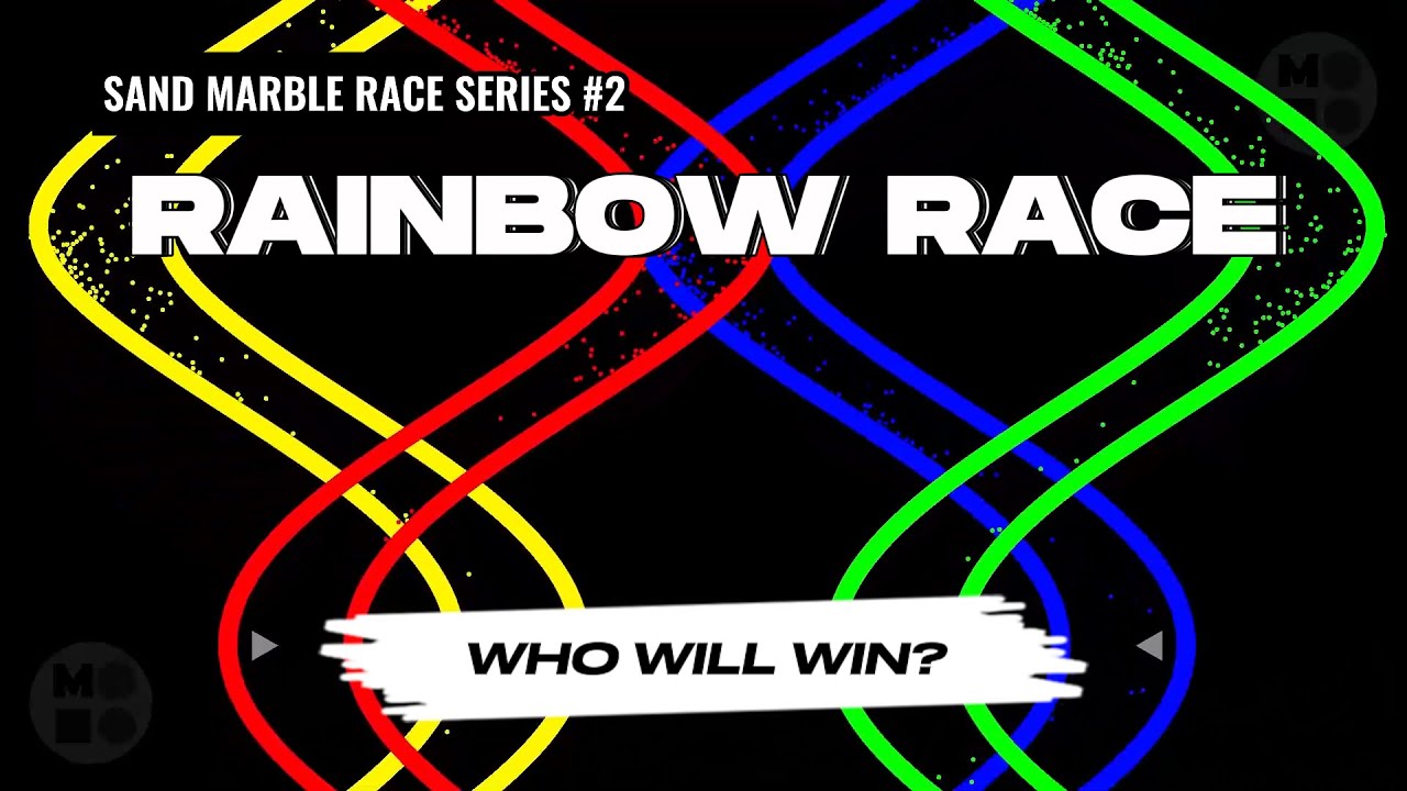 Satisfying Colorful Sand Marble Race | Rainbow Edition - YouTube