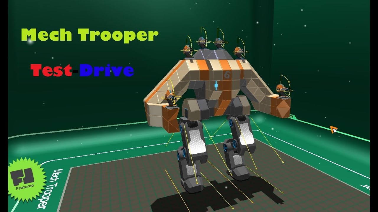 Robocraft Тест-Драйв Mech Trooper - YouTube