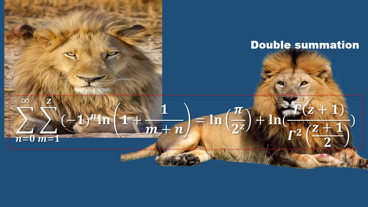 Double series(gamma function) - YouTube