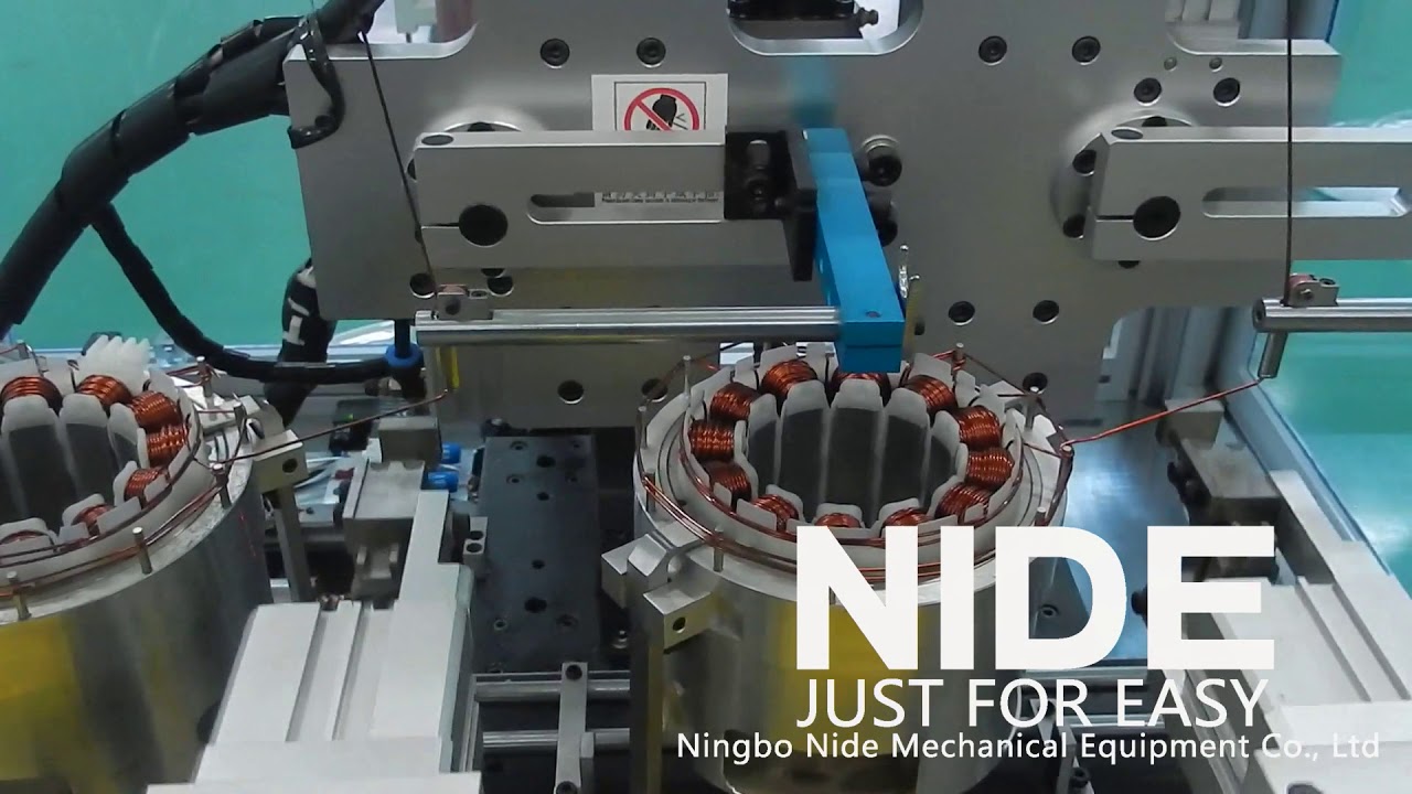 NIDE automatic BLDC motor needle winding machine stator winder ...