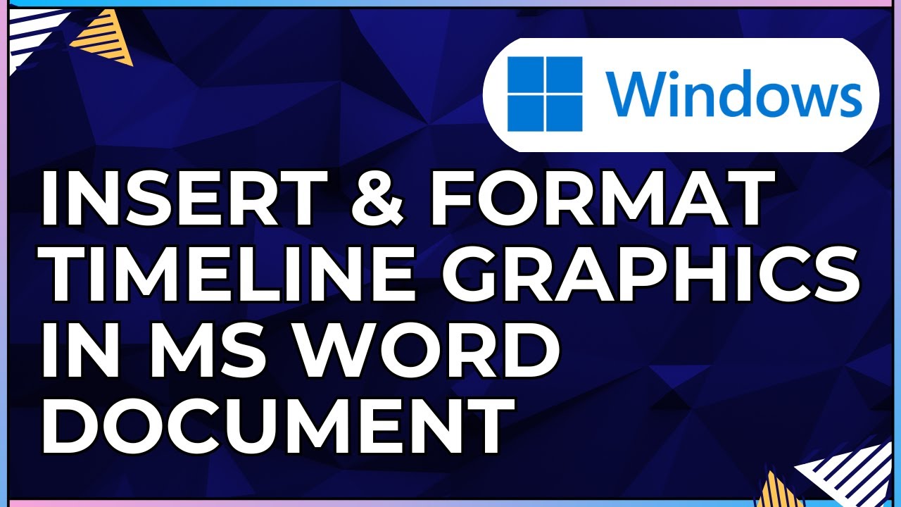 How To Insert and Format Timeline Graphics In a Microsoft Word Document ...