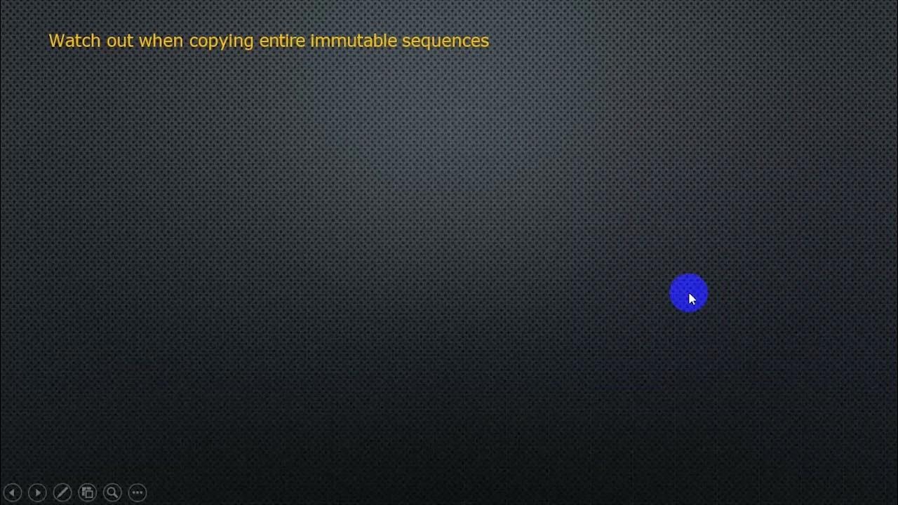 P2 EP11Copying Sequences Lecture for Python 3 Deep Dive - YouTube