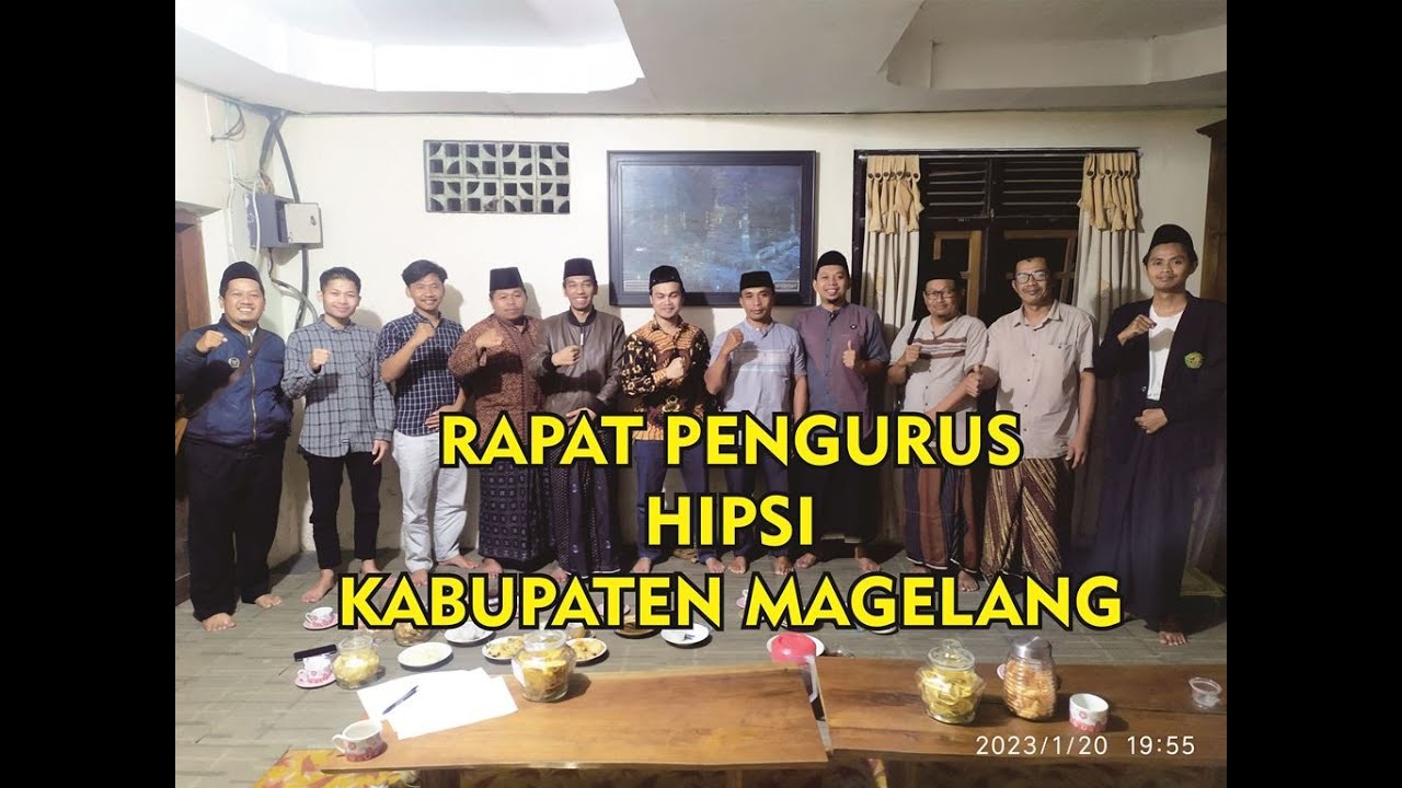 RAPAT PEMBENTUKAN PENGURUS HIPSI KABUPATEN MAGELANG - YouTube