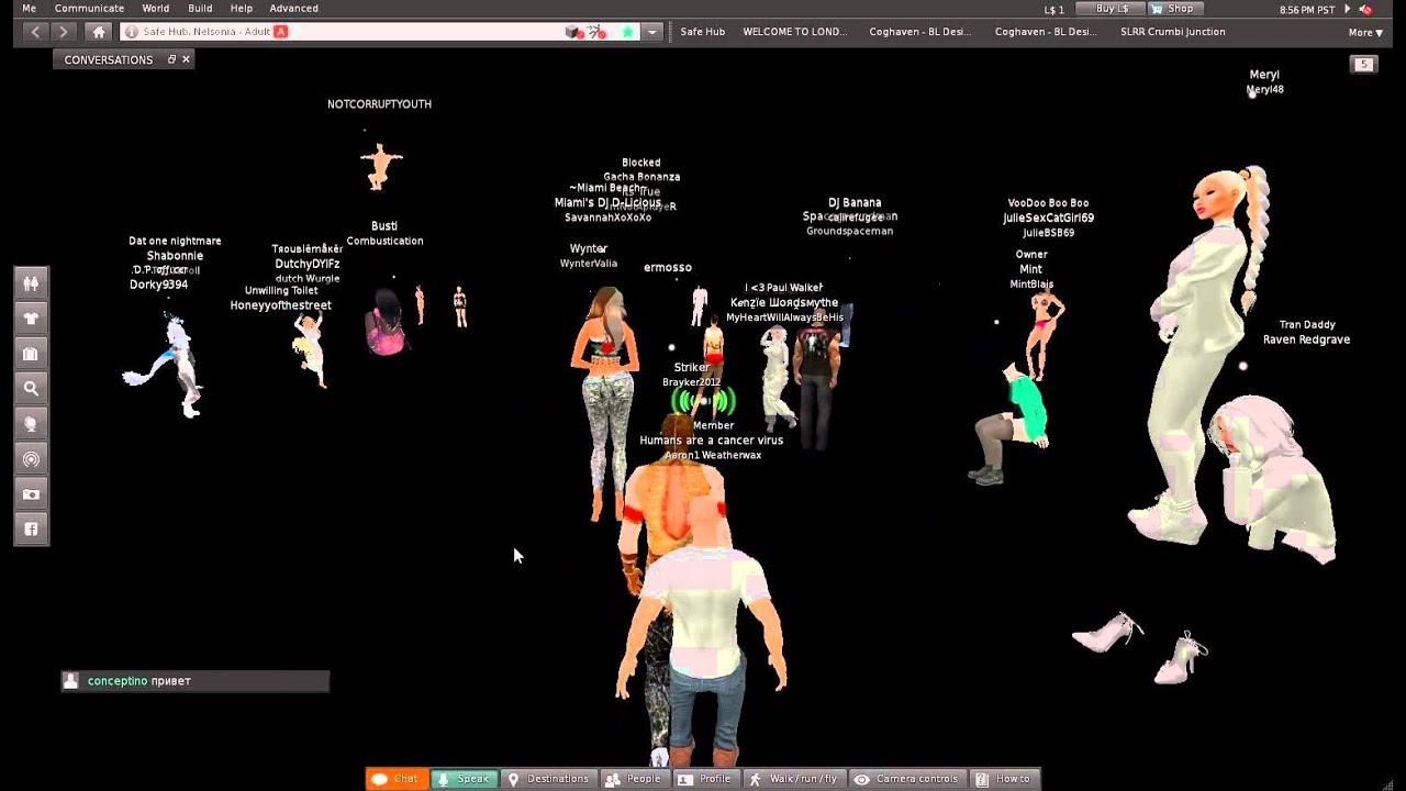 Gang stalkers on second life - YouTube