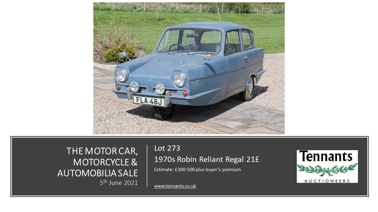 1970s Robin Reliant Regal 21E - YouTube