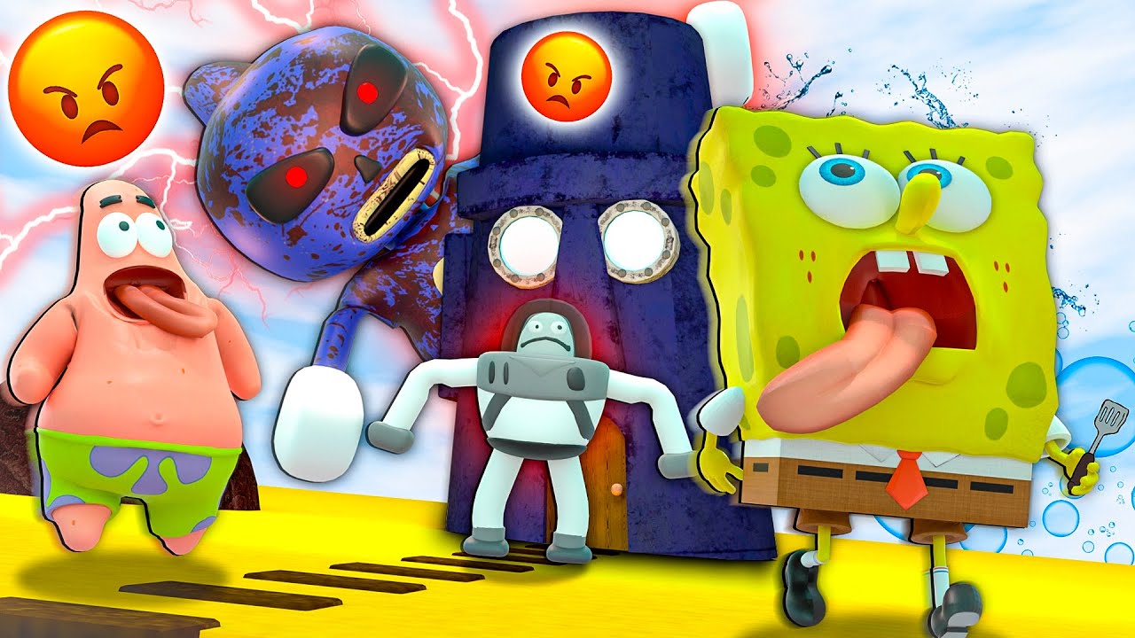 CORRUPTED NIGHTMARE 3D MEMES 🤪 INVADE KRUSTY KRAB 🍔 VS SPONGEBOB and ...