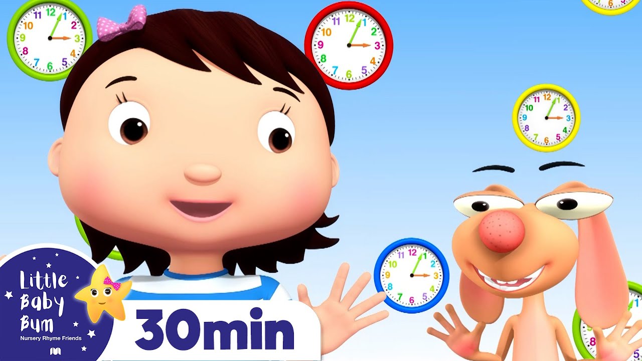 Telling Time ⌚ | Little Baby Bum - Kids Cartoons & Songs | Healthy ...