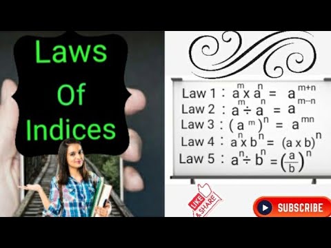 Mathematics (Laws OF Indices) Index Notation - YouTube