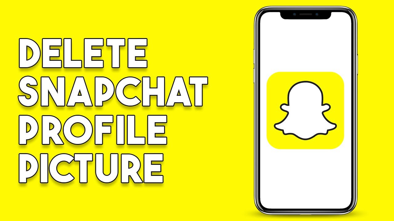 How To Delete Snapchat Profile Picture - YouTube