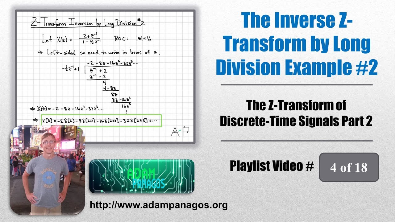 The Inverse Z-Transform by Long Division Example #2 - YouTube