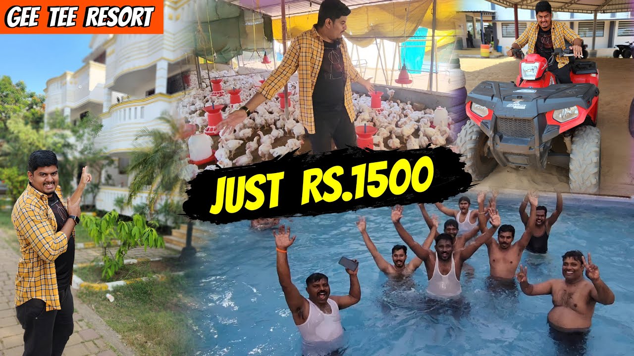 Just ₹1500-க்கு Semma Day Out Resort 🔥 Gee Tee Resort | Atv Ride | Swimming Pool - YouTube