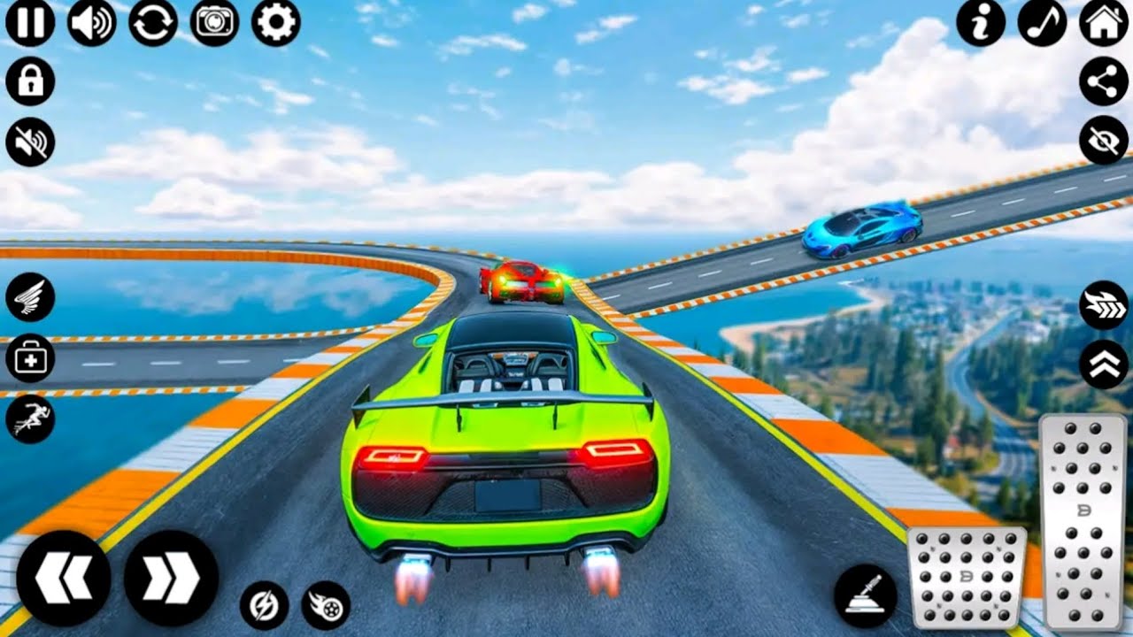 Car Jumping Game 3D - Stunt Car Racing - Android Gameplay - YouTube