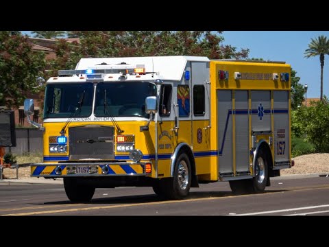 Ladder Tender 157 Responding [Glendale Fire Department] - YouTube