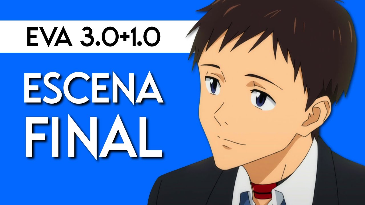 EVANGELION 3.0+1.0 😇 ESCENA FINAL EXPLICADA 🚋 ¿Por qué SHINJI está en ...