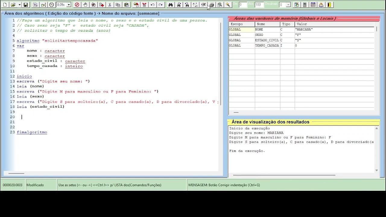 Visualg Aula 05 - Exemplos de estruturas condicionais - YouTube