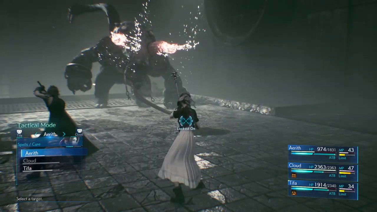 FINAL FANTASY VII REMAKE - ABZU Boss Fight! - YouTube