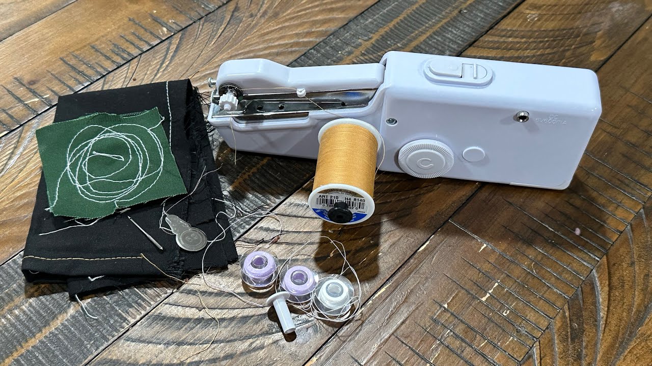 Let’s Try Out My New Handheld Sewing Machine!! Easier than I thought ...