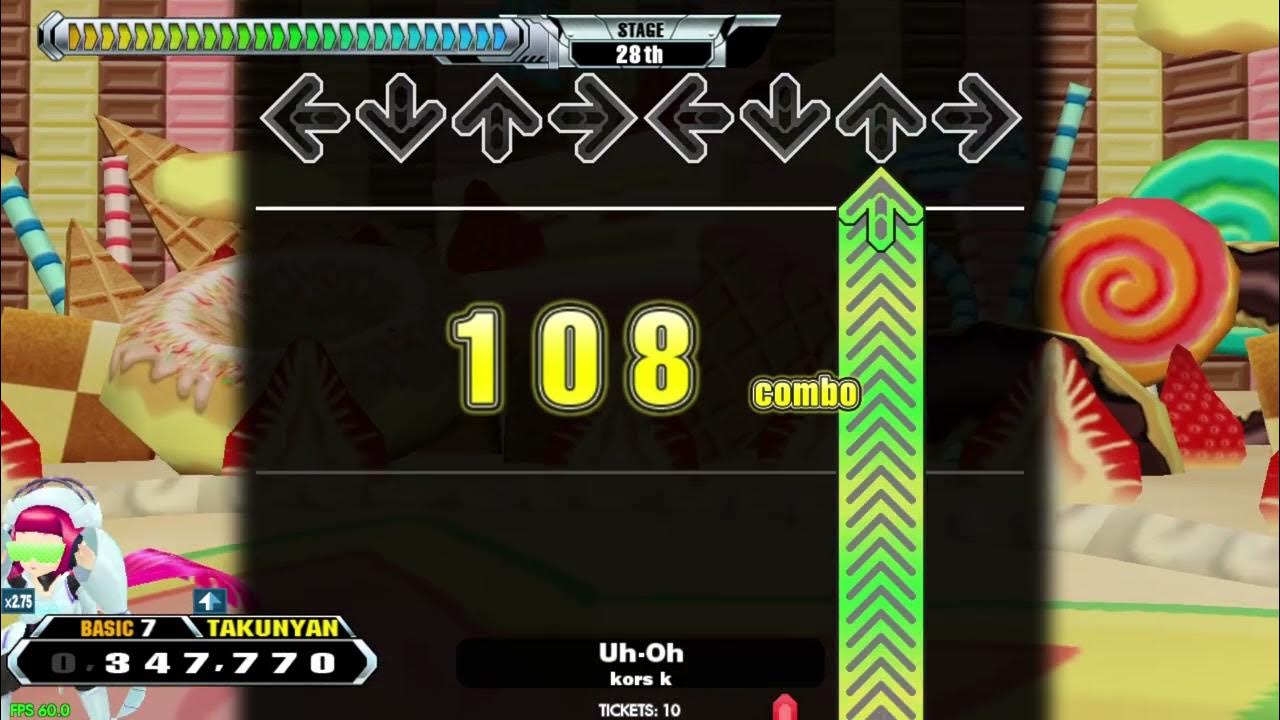 【DDR GRAND PRIX】Uh-Oh【DP BASIC】 - YouTube