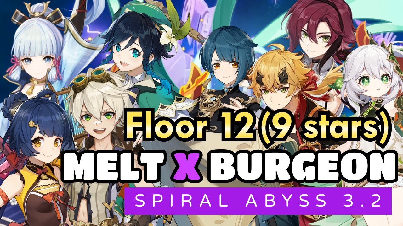 Ayaka Melt team x Heizo Burgeon team | Spiral Abyss 3.2 | Genshin ...