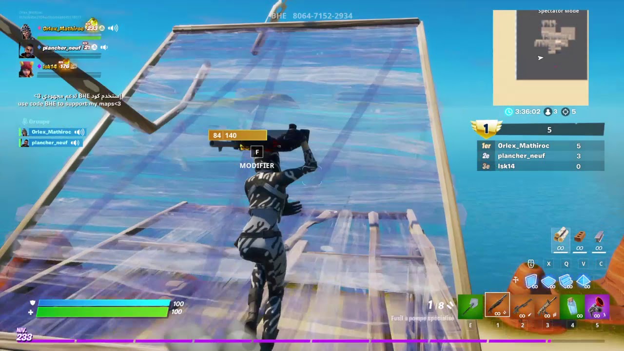 je fait rager un mec sur fortnite en mode créatif / BHE - YouTube