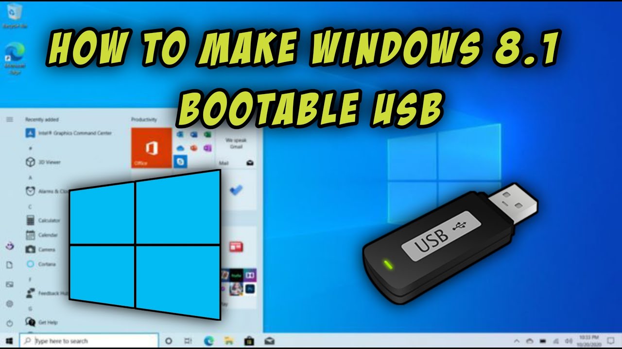 How To Make A Windows 8.1 Bootable USB Drive [2022] - YouTube