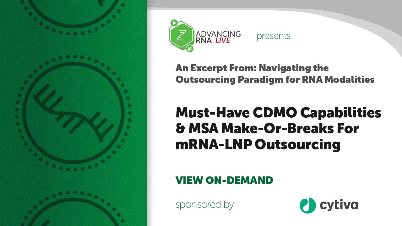 Must-Have CDMO Capabilities & MSA Make-Or-Breaks For mRNA-LNP Outsourcing - YouTube
