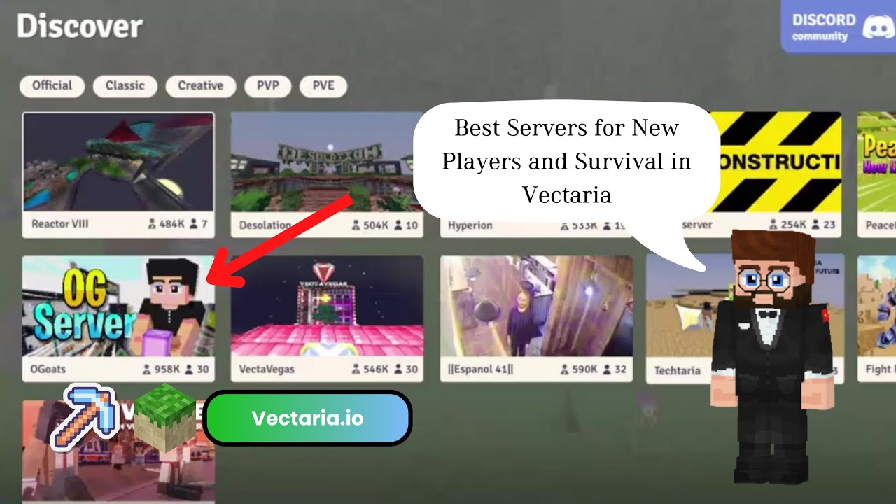 [Vectaria.io] Best Servers for New Players and Survival in Vectaria - YouTube